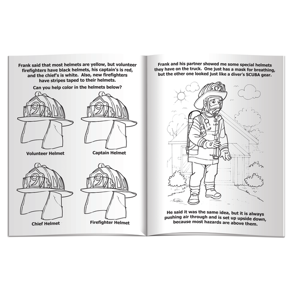 Firefighters in Uniform Coloring & Activity Book | Foremost Promotions