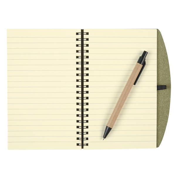 Vintage-Look Notebook with Pen, 5-1/4" x 6-3/4" | Promotions Now