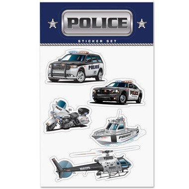 Police Vehicle Sticker Sheet, Stock | Foremost Promotions