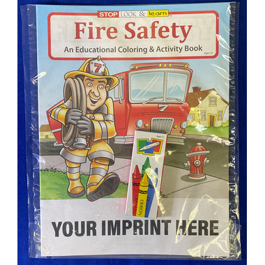 Fire Safety Coloring & Activity Book Fun Pack | Promotions Now