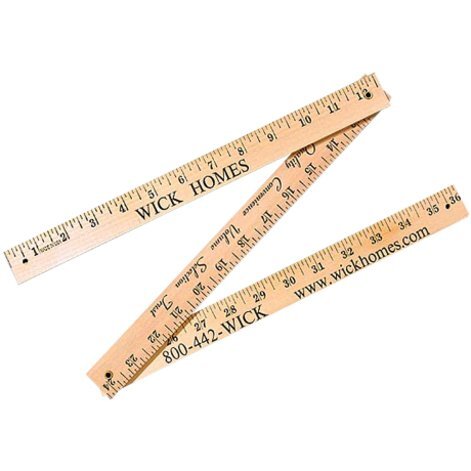 Natural Finish Folding Yardstick | Foremost Promotions