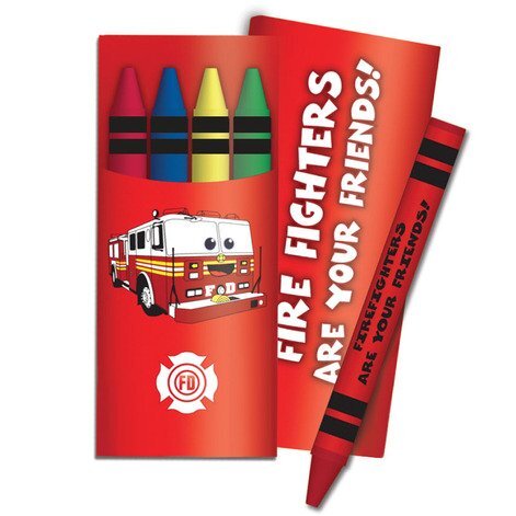 Four Pack Crayons, Fire Fighters Are Your Friends Stock | Foremost ...