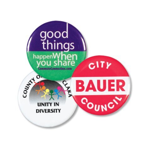 Round Safety Pin Back Button, 1-1/2" Custom | Promotions Now