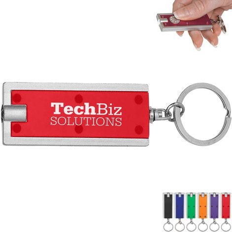 Rectangular LED Key Chain | Foremost Promotions
