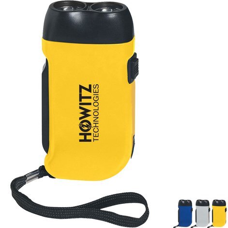 Hand Squeeze Flashlight with Wrist Band | Foremost Promotions