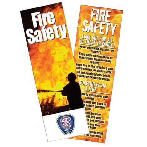 Fire Safety Bookmark | Promotions Now