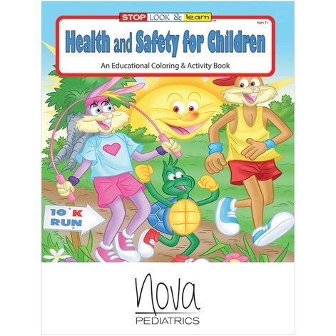 Health & Safety for Children Coloring & Activity Book | Promotions Now