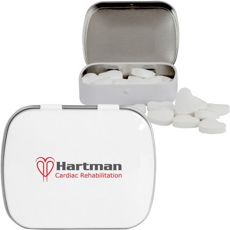 Heart Shaped Mints in Domed Tin | Promotions Now
