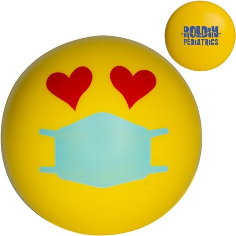 Love Emoji PPE Mask Stress Reliever Ball | Promotions Now