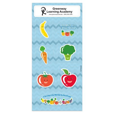 Healthy Eating Children's Sticker Sheet | Promotions Now