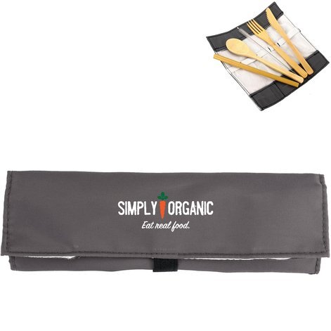 Wrapped Up Bamboo Utensil Set | Promotions Now