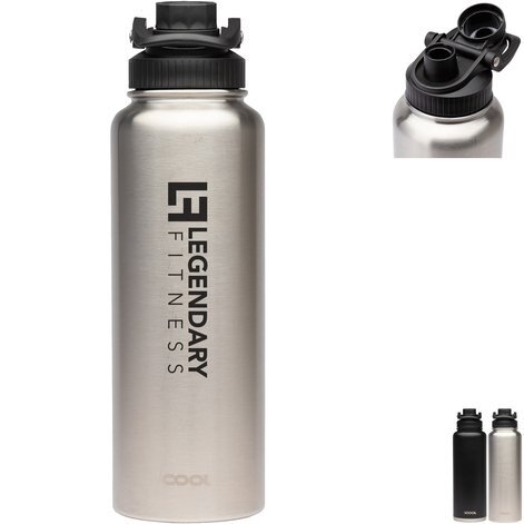 iCOOL® Durango Double Wall Stainless Steel Water Bottle, 40oz. | Health ...