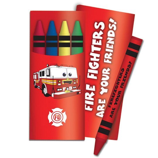 Four Pack Crayons, Fire Fighters Are Your Friends Stock | Foremost ...