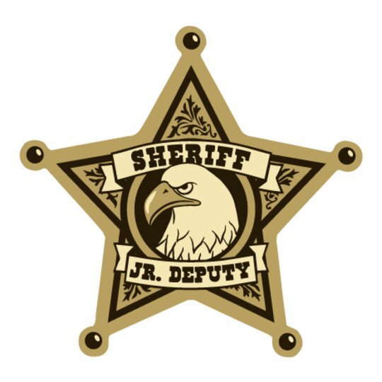 Junior Deputy 5 Point Sheriff Foil Sticker Badge, Stock | Foremost ...