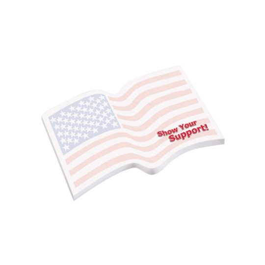 Post-it® Custom Printed Die-Cut Notes - Flag Shape | Promotions Now
