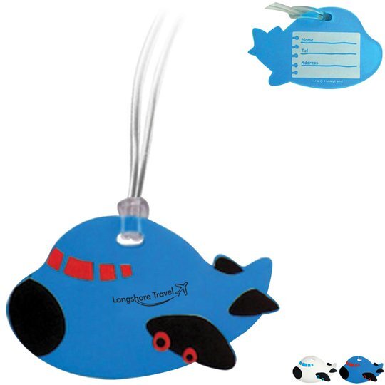 Airplane Soft PVC Luggage Tag | Promotions Now