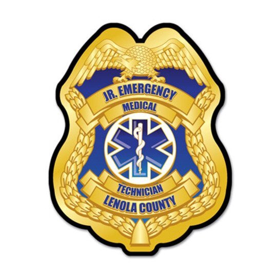 Junior EMT Plastic Badge with Full Color | Foremost Promotions