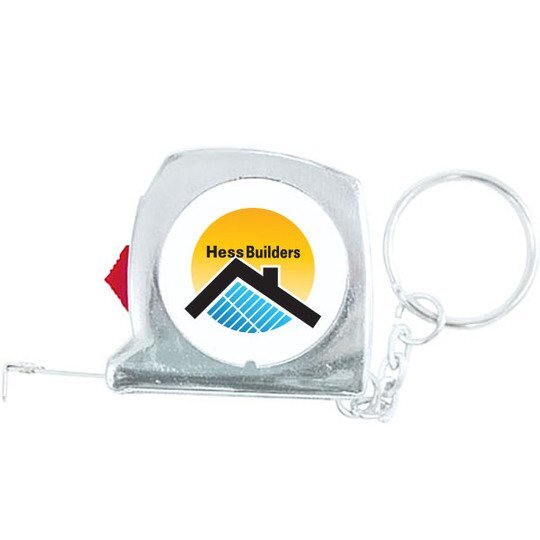Locking Tape Measure Keychain, 3' | Promotions Now