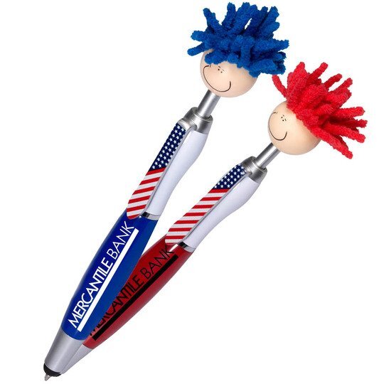 Patriotic MopTopper™ Screen Cleaner Stylus Pen | Foremost Promotions