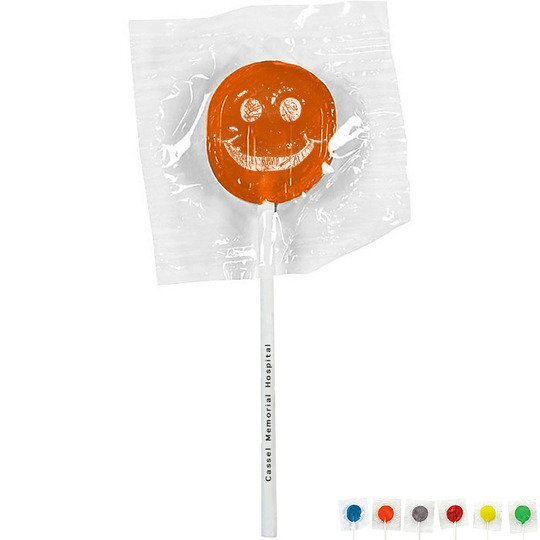 Smiley Face Design, Custom Lollipops | Foremost Promotions