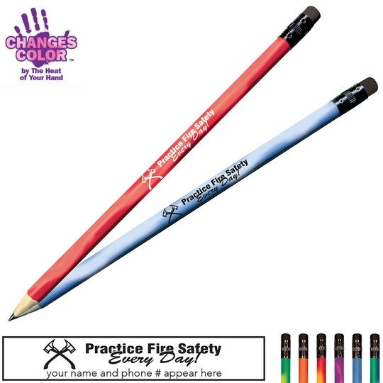 Practice Fire Safety Every Day Mood Color Changing Pencil | Foremost ...