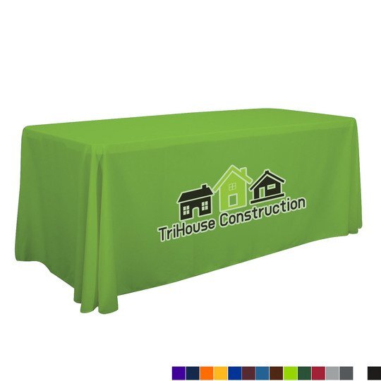 Economy Table Throw, 6' - Full Color Front | Promotions Now