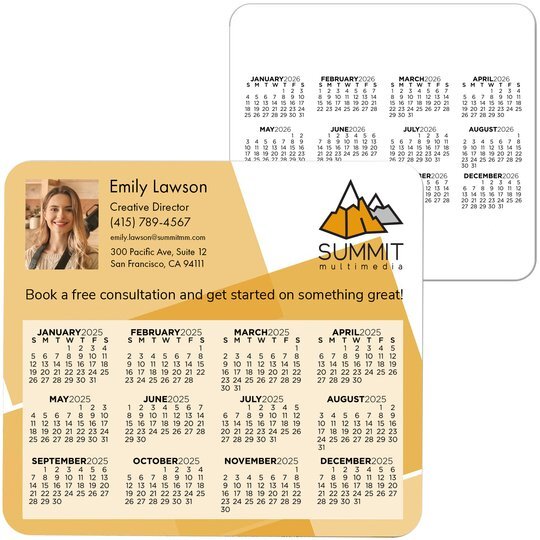 Double Sided Calendar Magnet, 3-1/2" x 3-7/8" | Promotions Now