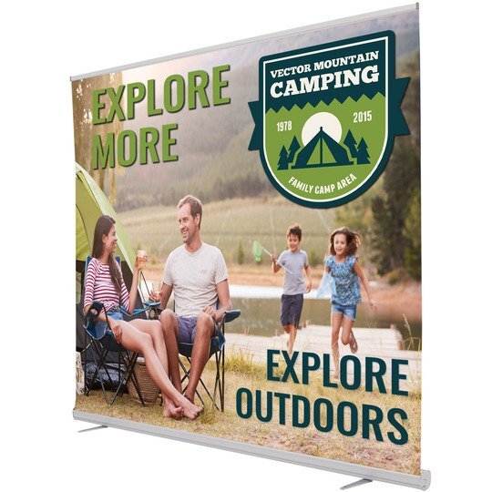 Jumbo Wide Retractor Banner Display Kit, 8' | Foremost Promotions