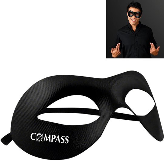 Classic Black Superhero Mask | Foremost Promotions
