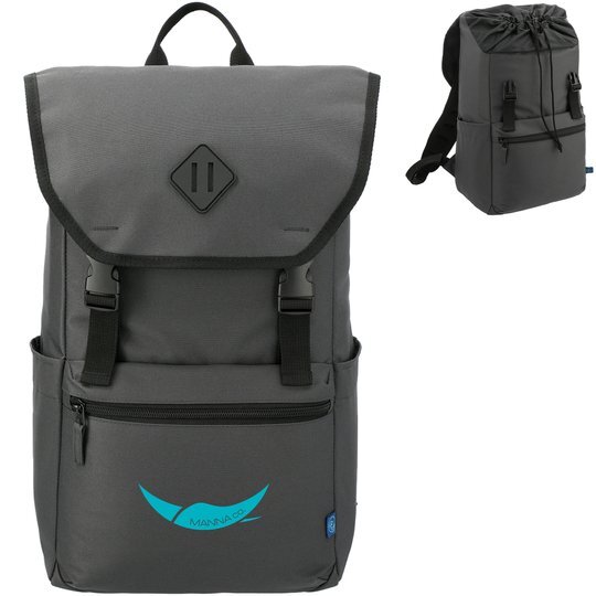 Repreve® Ocean Recycled Polyester 15" Computer Rucksack | Promotions Now