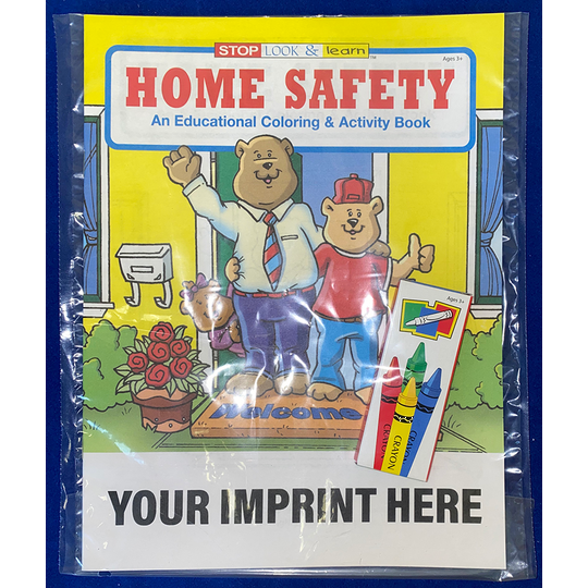 Home Safety Coloring Book Fun Pack | Promotions Now