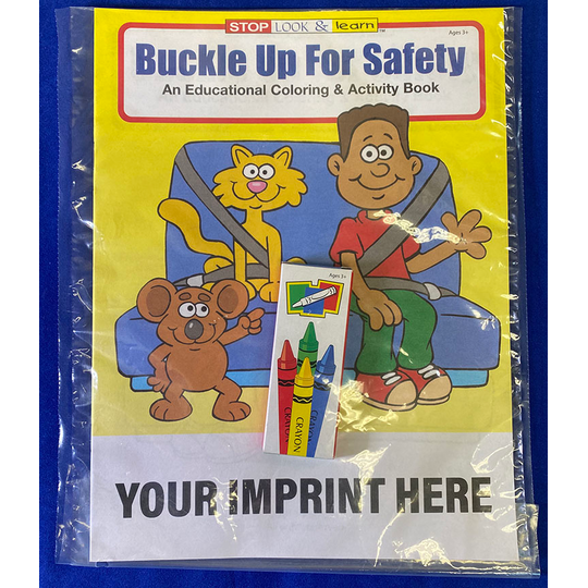 Buckle Up for Safety Coloring Book Fun Pack | Promotions Now