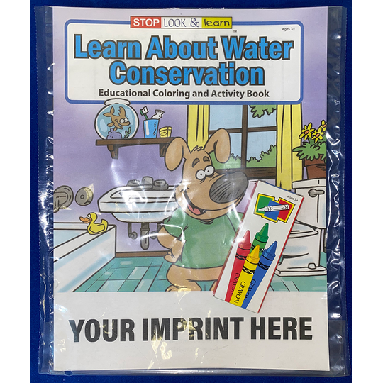 Learn About Water Conservation Coloring Book Fun Pack Set | Promotions Now