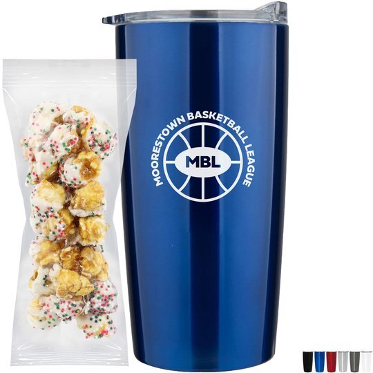 Sugar Cookie Crunch Popcorn in Vacuum Sealed Wall Tumbler Gift Set 20 ...