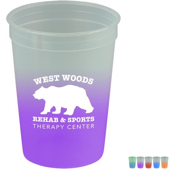 Cups-On-The-Go Cool Color Change Stadium Cup, 12oz. | Foremost Promotions