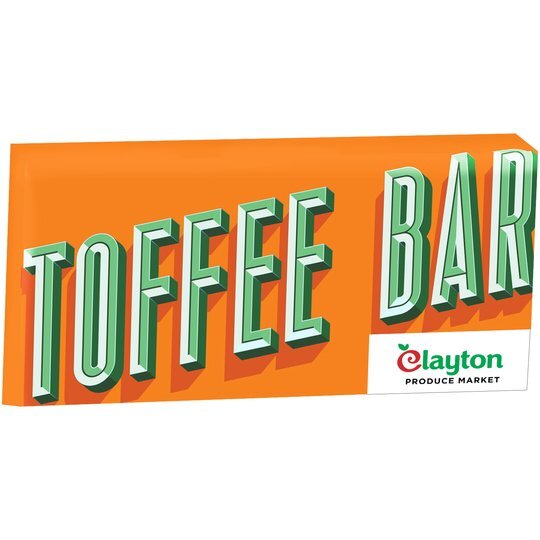 Milk Choco Toffee Bar in Envelope Wrapper, 1 oz. | Promotions Now