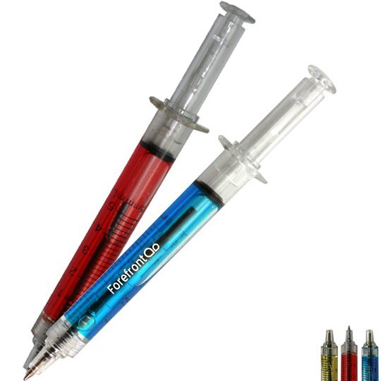 Ballpoint Clicker Syringe Pen | Promotions Now