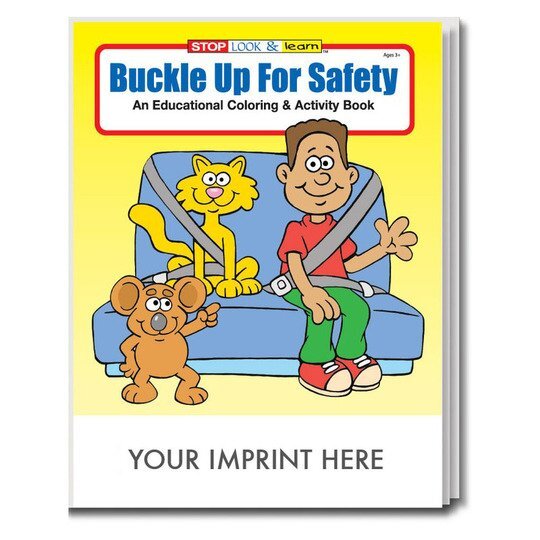 Buckle Up For Safety Coloring & Activity Book | Foremost Promotions
