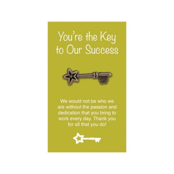 Key Deluxe Lapel Pin on "You're the Key to Our Success" Appreciation ...